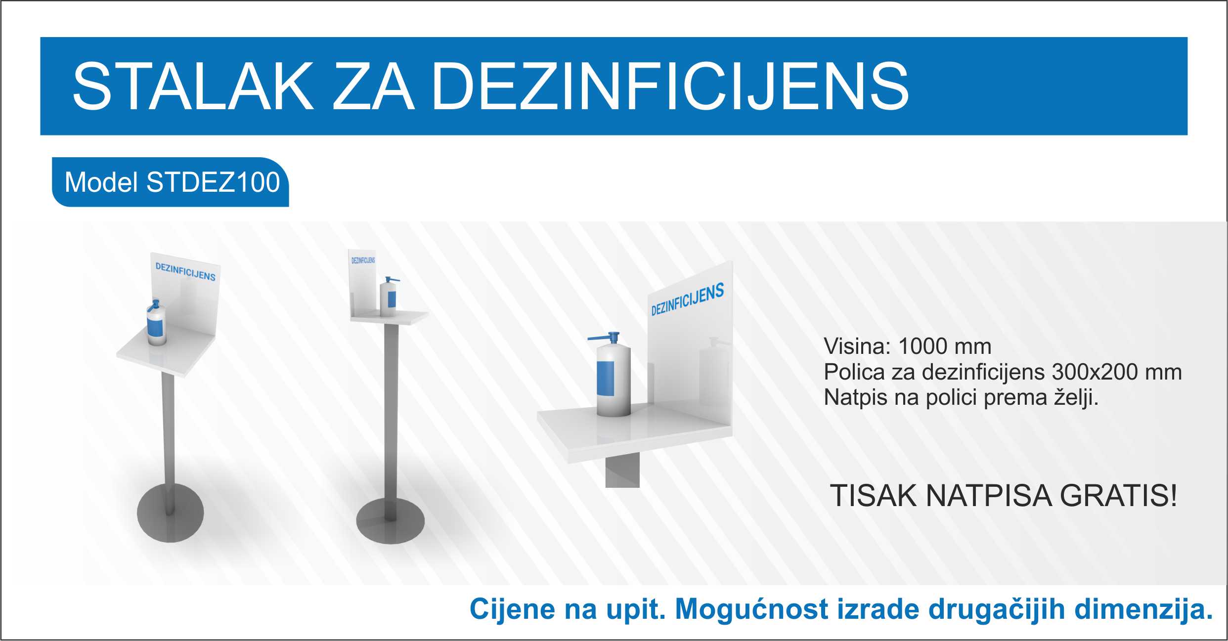 Izrada svjetlećih reklama, promo stalci, tisak, štambilji. | CopyReklam.hr