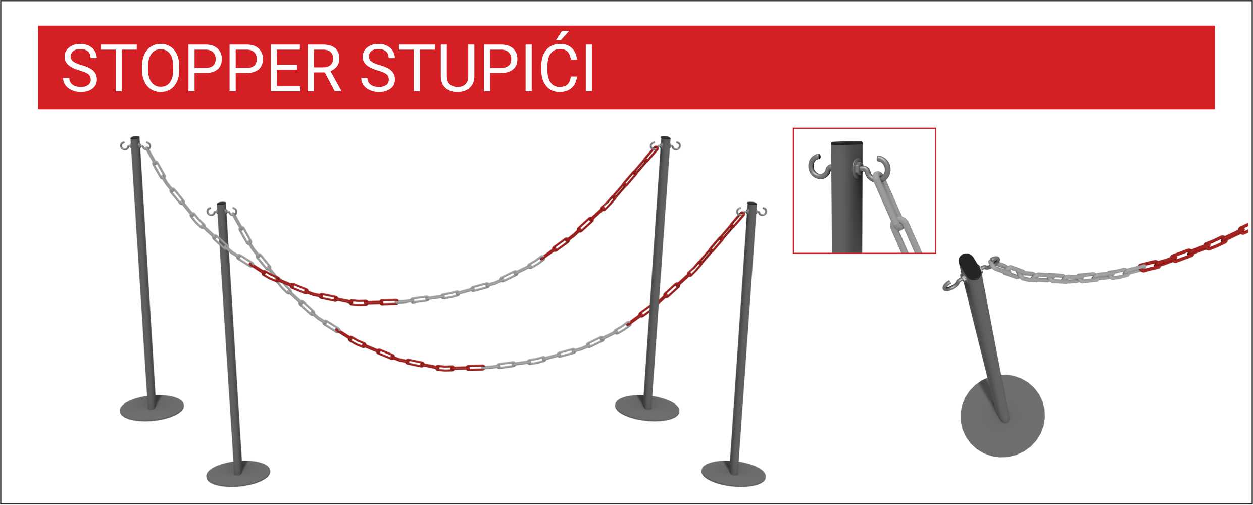 Sistemi barijera-stopper stupovi | CopyReklam.hr